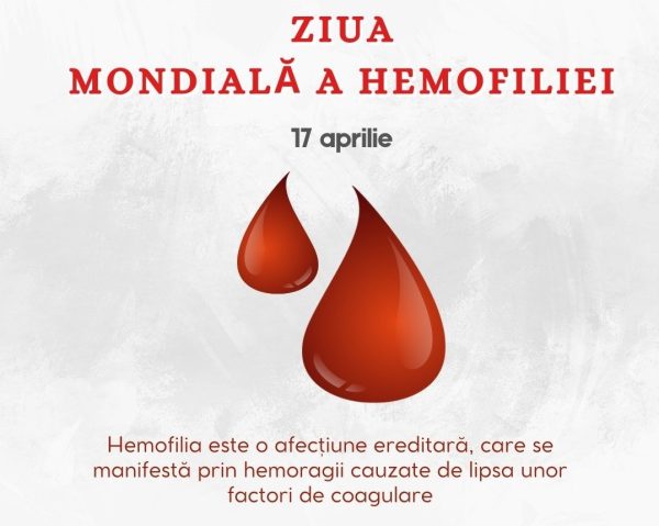 17 aprilie – Ziua mondială a hemofiliei | Centrul de Sănătate Costești
